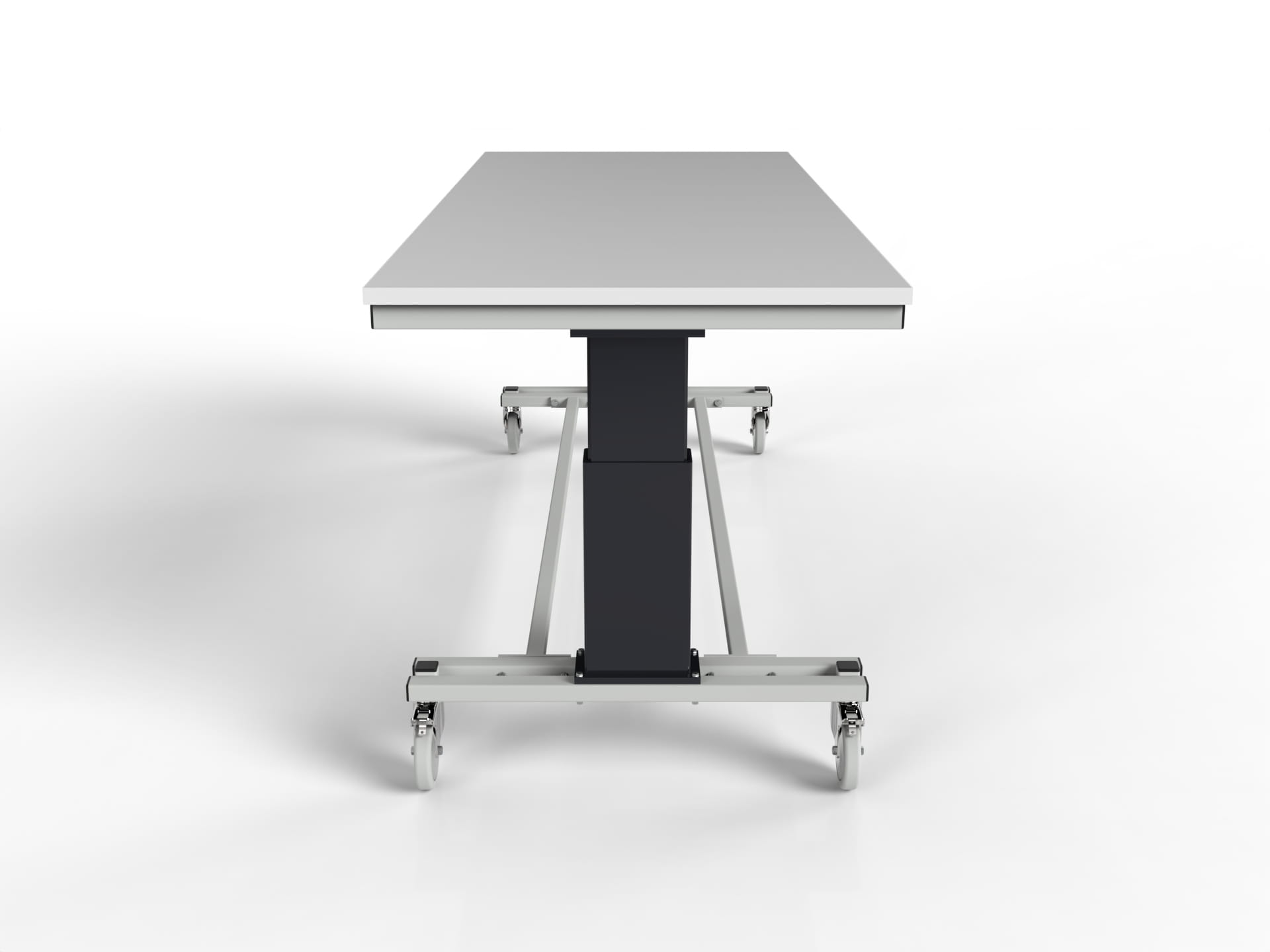 Elektrisch verstellbarer Tisch SMRE-2-002 auf Rollen - Montagetische ...