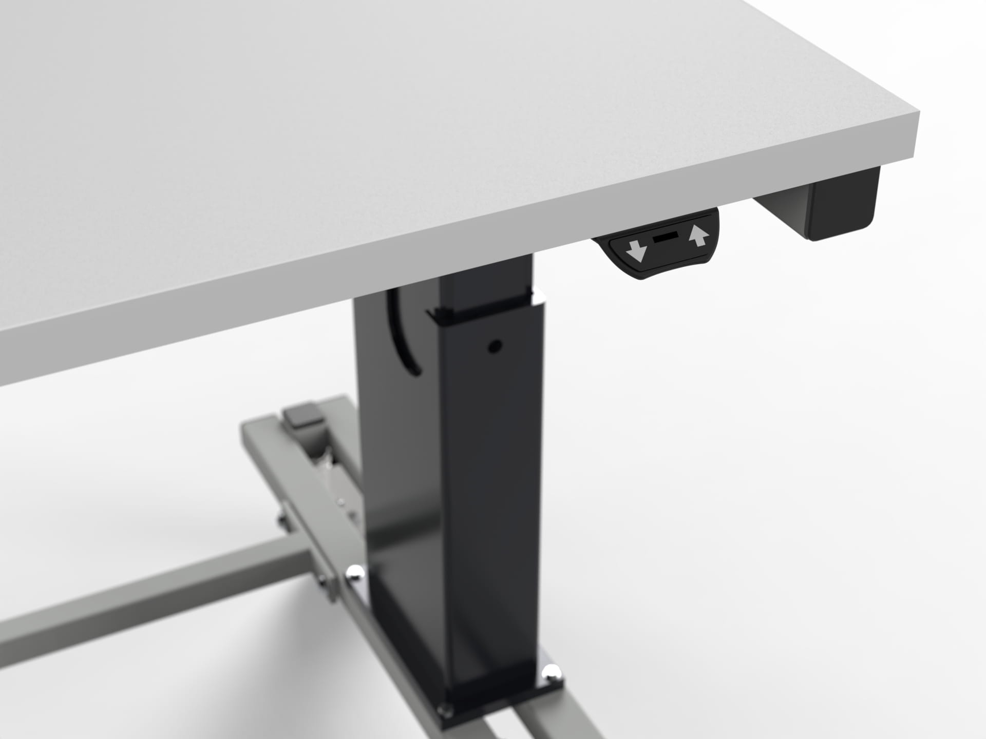 Elektrisch verstellbarer Tisch SMRE-2-002 auf Rollen - Montagetische ...